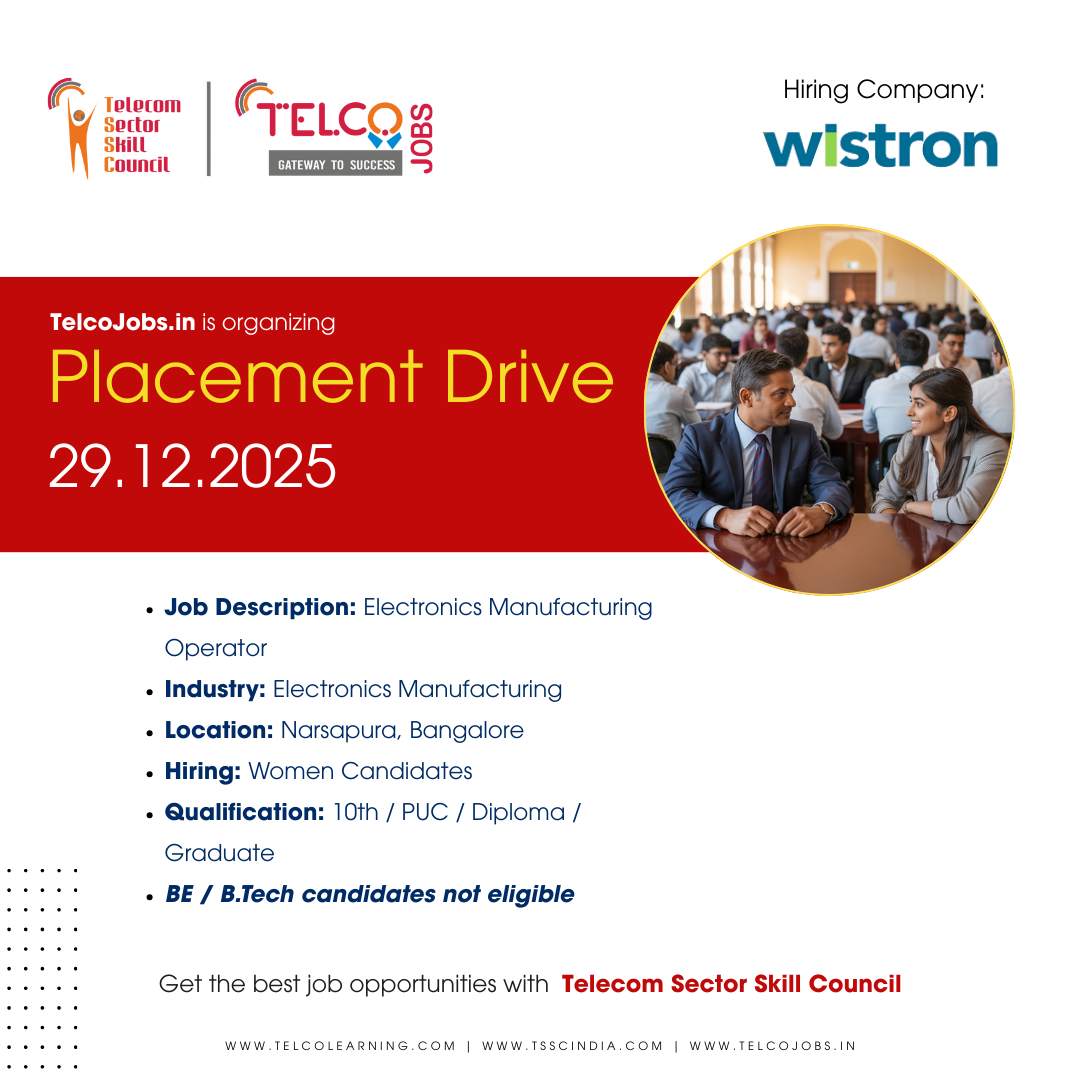 TelcoJobs | Telecom Sector Skill Council